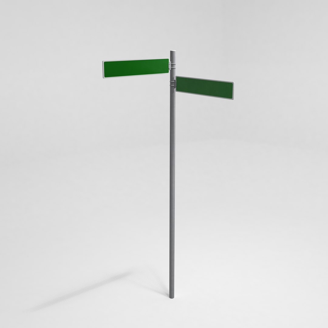 Street Sign 02 3d Model