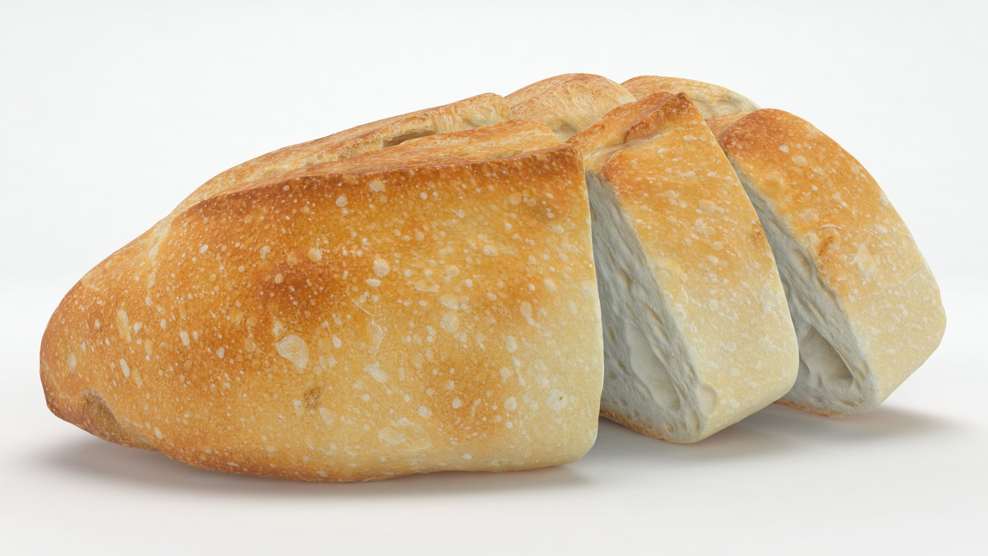 Sliced Batard Bread v2 3D model - TurboSquid 1835003