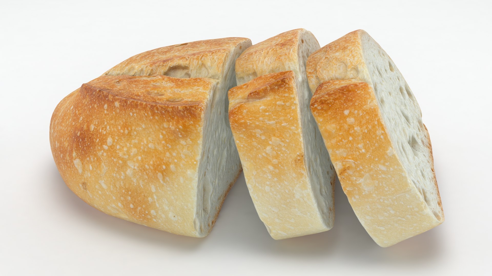 Sliced Batard Bread v2 3D model - TurboSquid 1835003