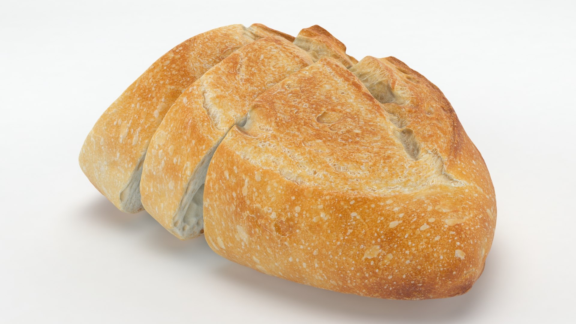 Sliced Batard Bread v2 3D model - TurboSquid 1835003
