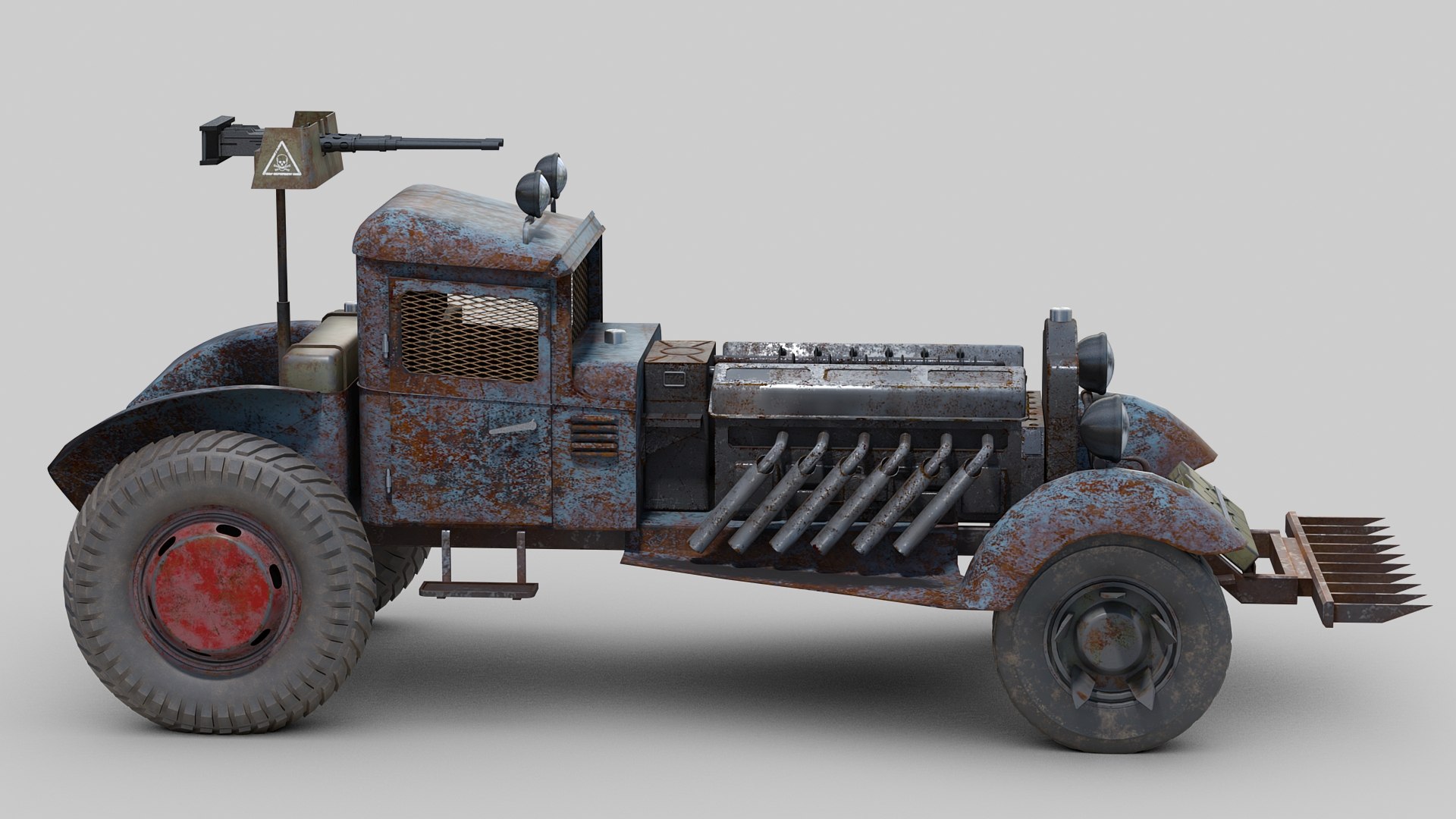 Post Apocalyptic Hot Rod 3D model - TurboSquid 1720207