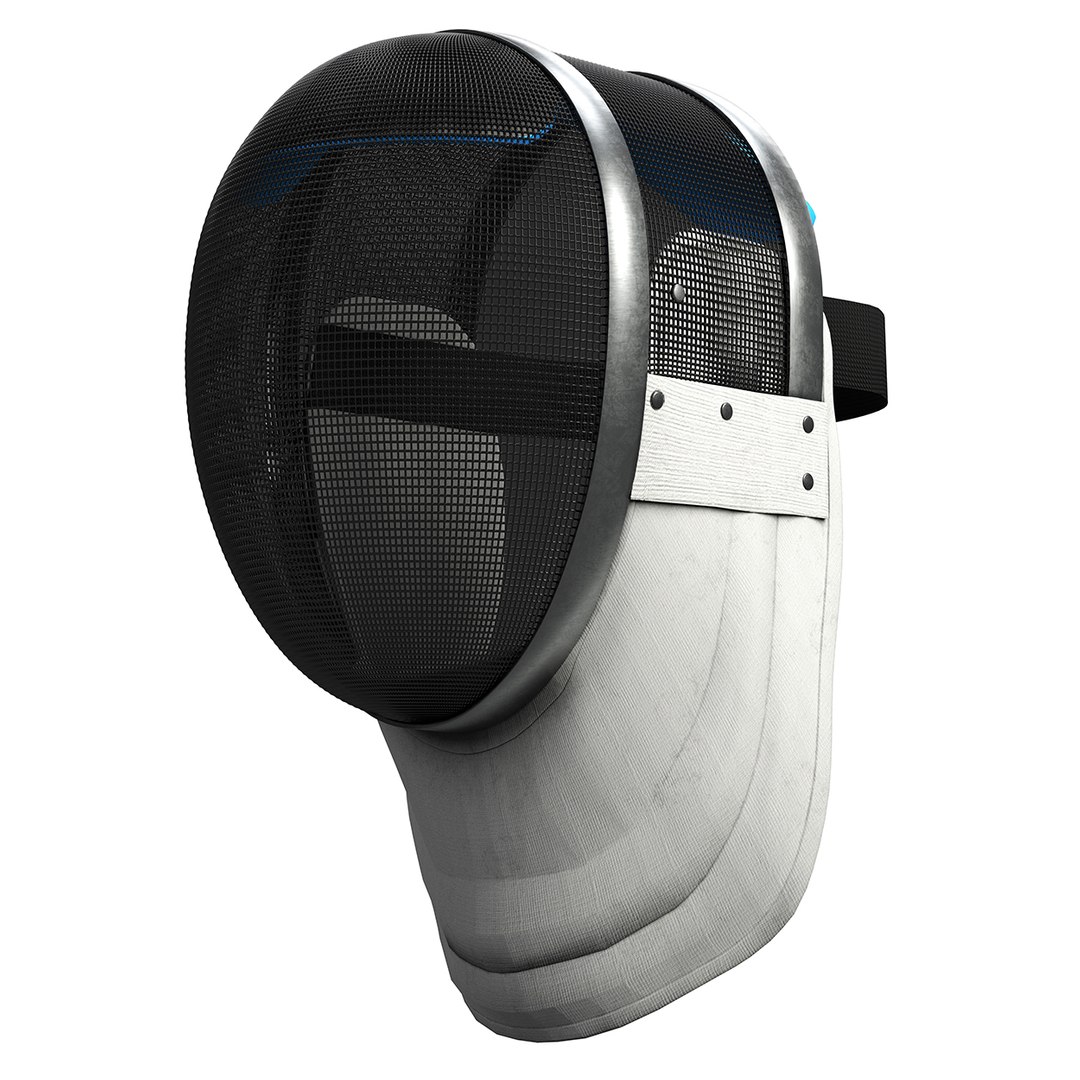 3D fencing helmet model - TurboSquid 1264449