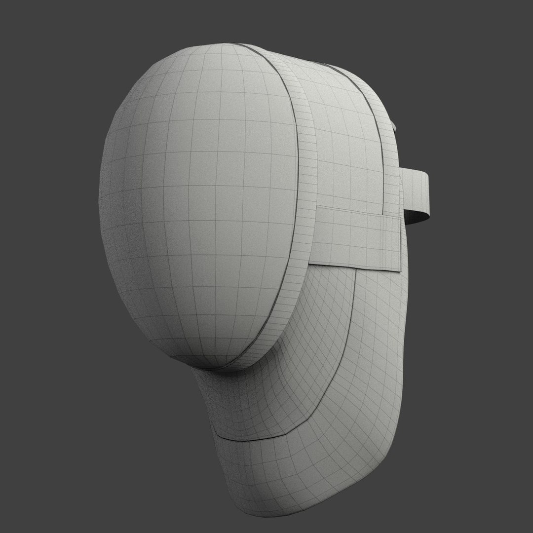 3D fencing helmet model - TurboSquid 1264449
