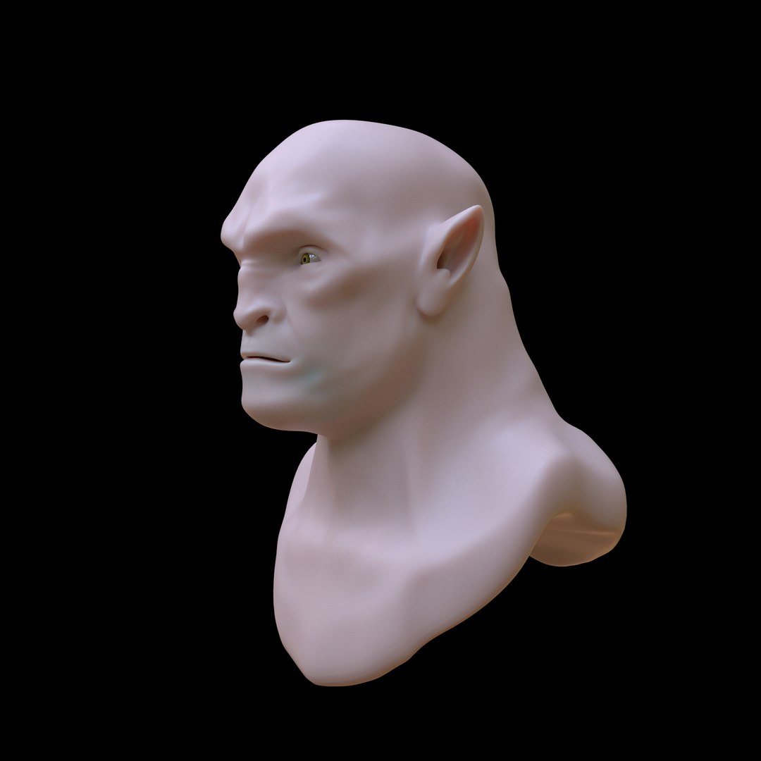 3D Ogre Orc Troll Bust Base Mesh - TurboSquid 1717970