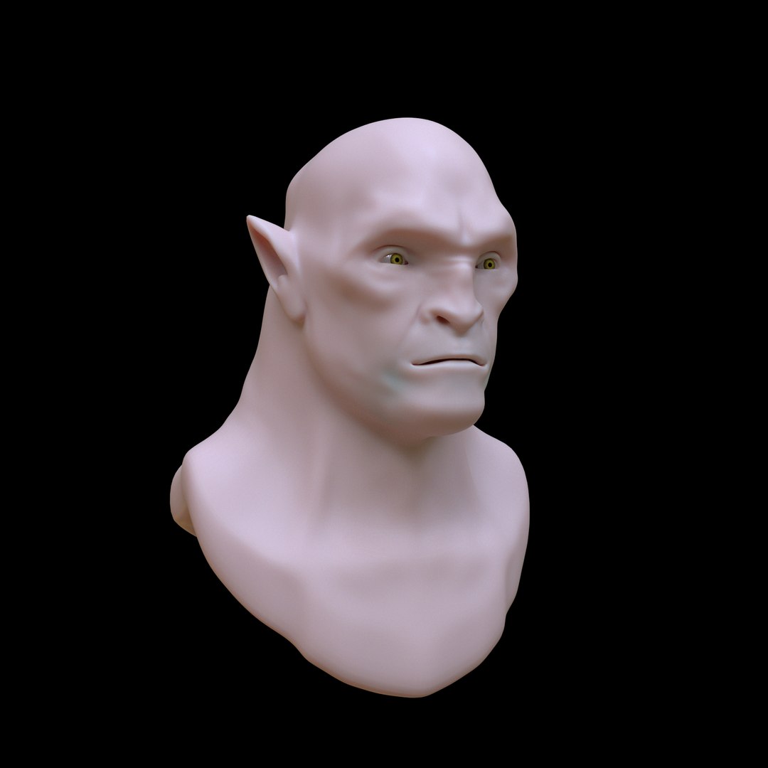 3D Ogre Orc Troll Bust Base Mesh - TurboSquid 1717970
