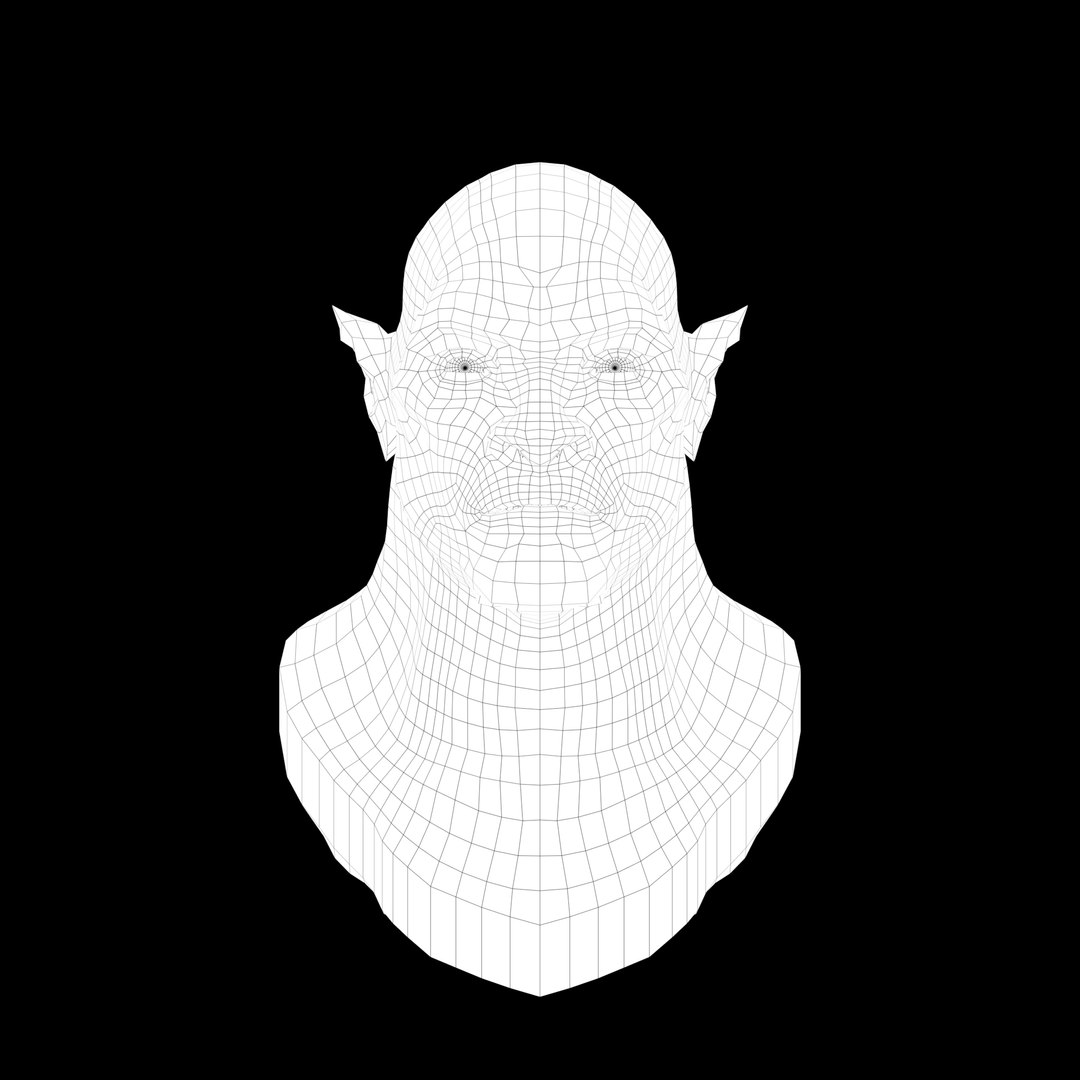 3D Ogre Orc Troll Bust Base Mesh - TurboSquid 1717970