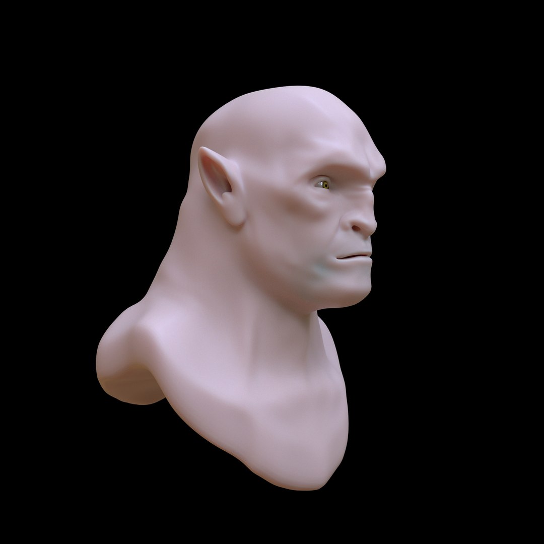 3D Ogre Orc Troll Bust Base Mesh - TurboSquid 1717970