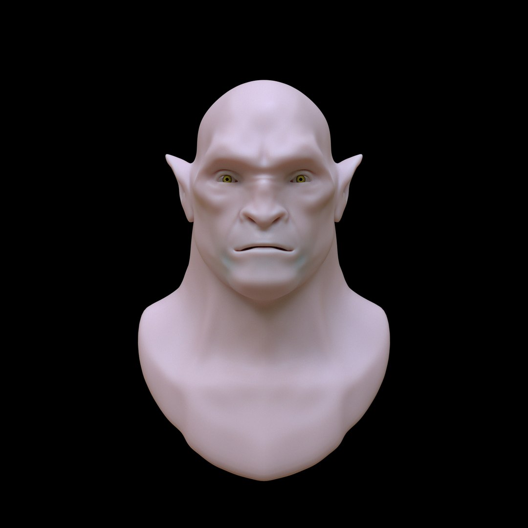 3D Ogre Orc Troll Bust Base Mesh - TurboSquid 1717970