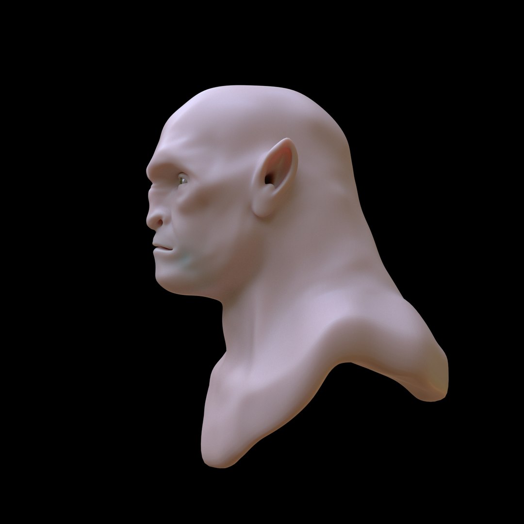 3D Ogre Orc Troll Bust Base Mesh - TurboSquid 1717970