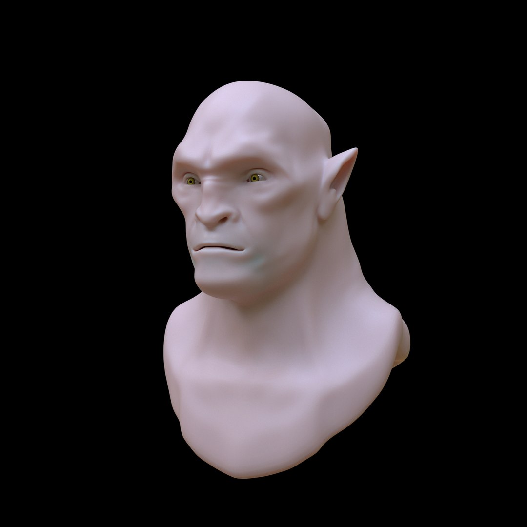 3D Ogre Orc Troll Bust Base Mesh - TurboSquid 1717970