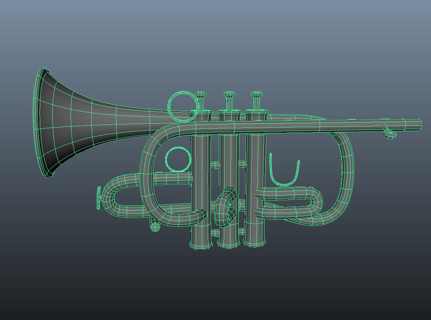 trumpet 3d model