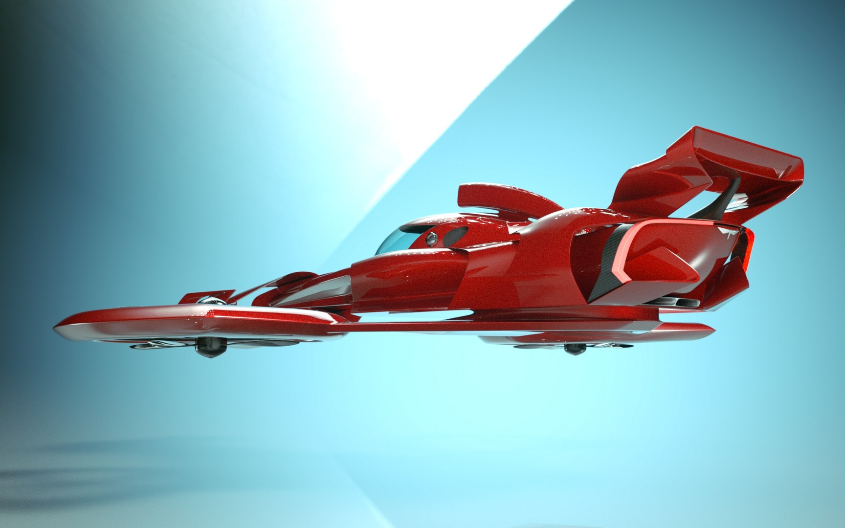 3D Model T Copter Car 54 - TurboSquid 2074226