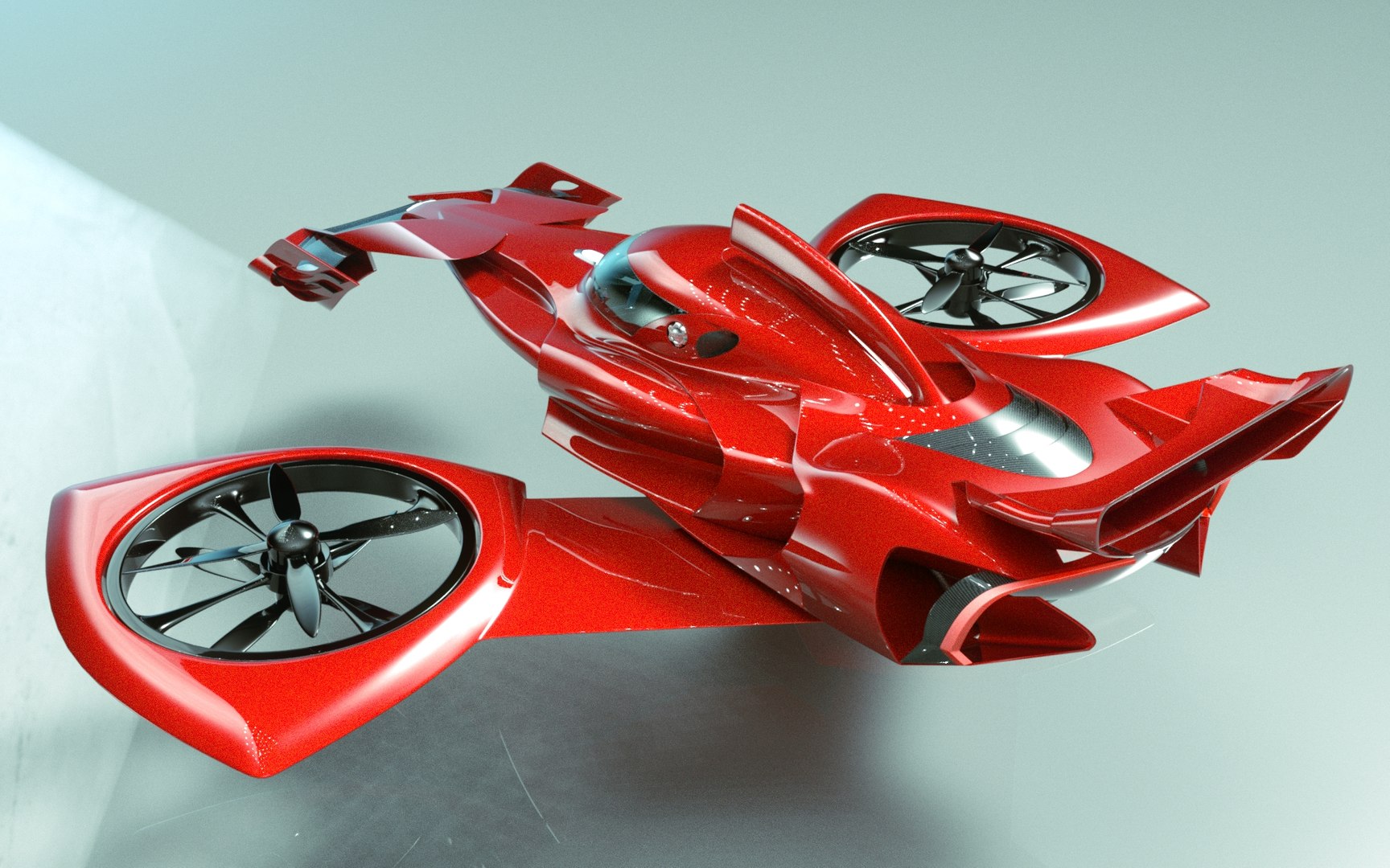 3D Model T Copter Car 54 - TurboSquid 2074226