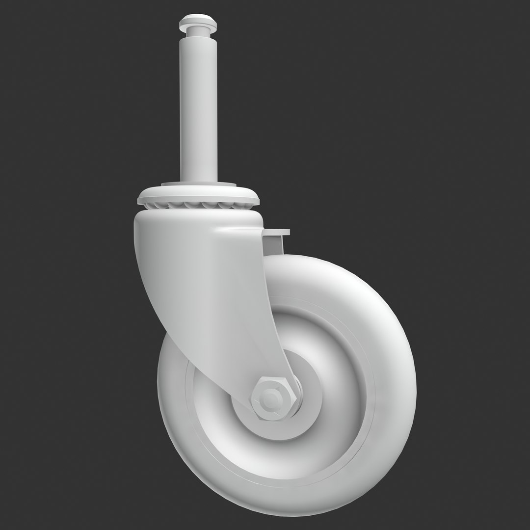 3d Caster Wheel Model