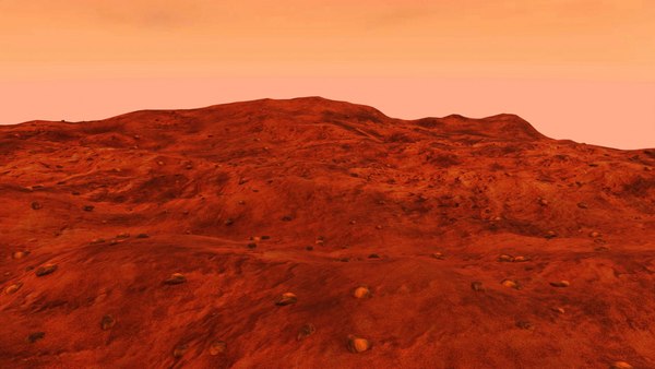 surface mars landscape 3d model