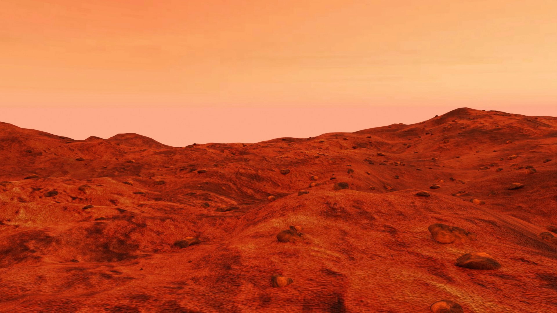 Surface Mars Landscape 3d Model