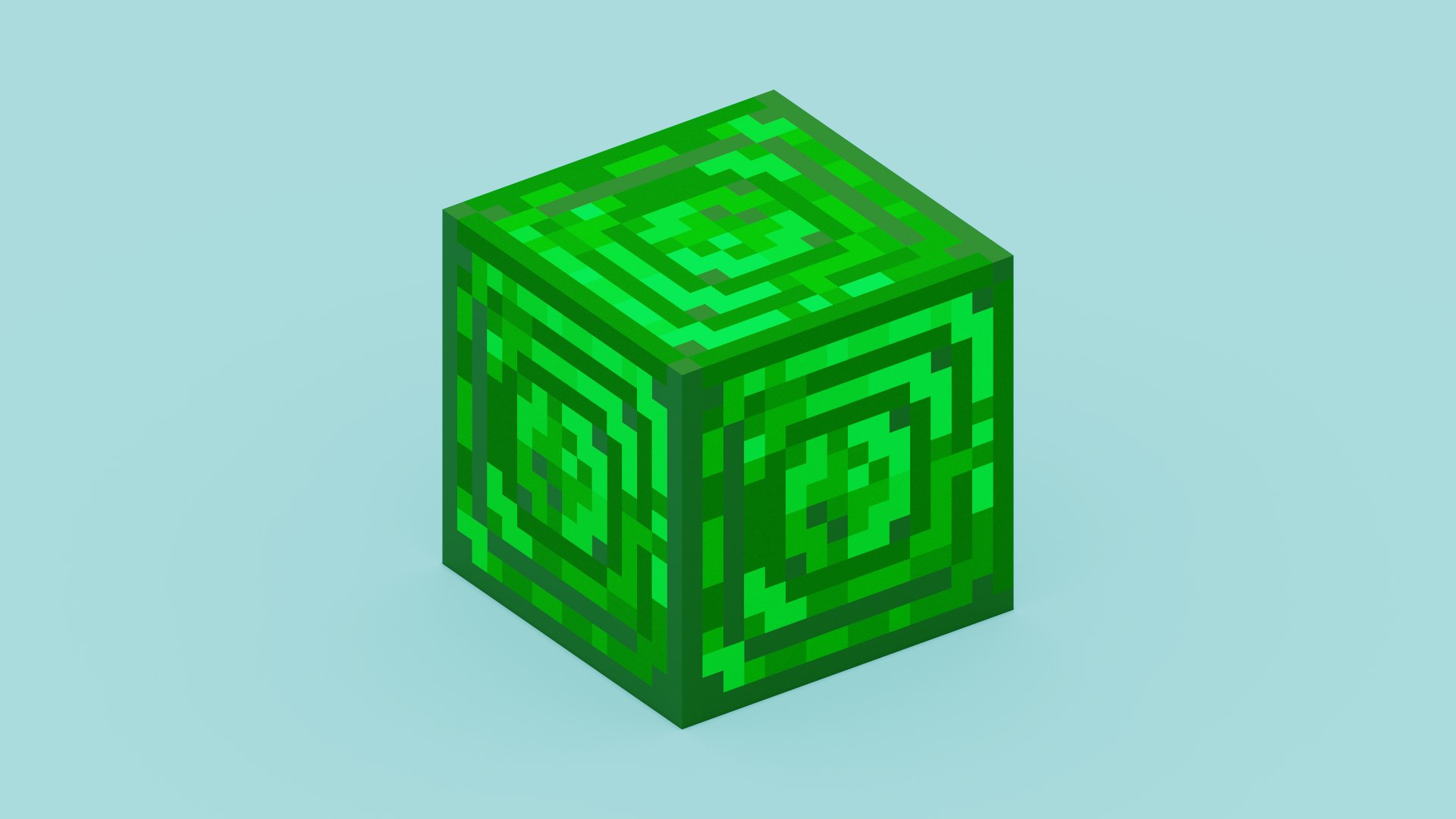 3D Minecraft Emerald Block - TurboSquid 2070124