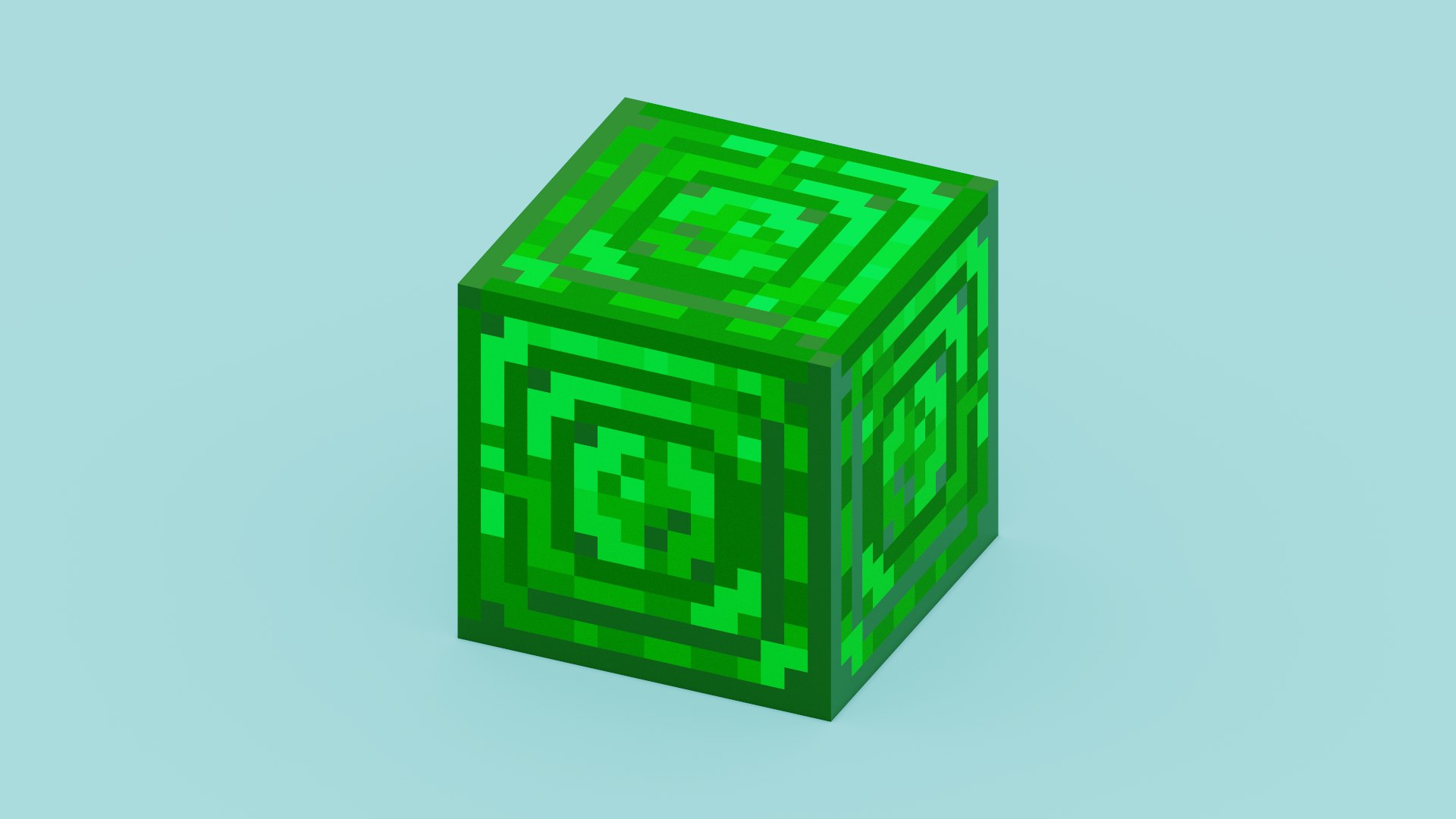 3D Minecraft Emerald Block - TurboSquid 2070124