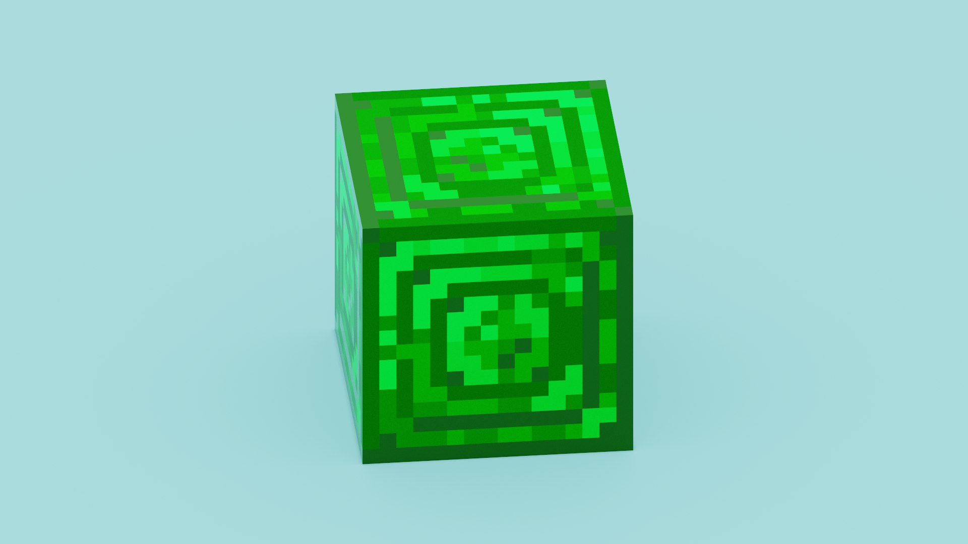 3D Minecraft Emerald Block - TurboSquid 2070124