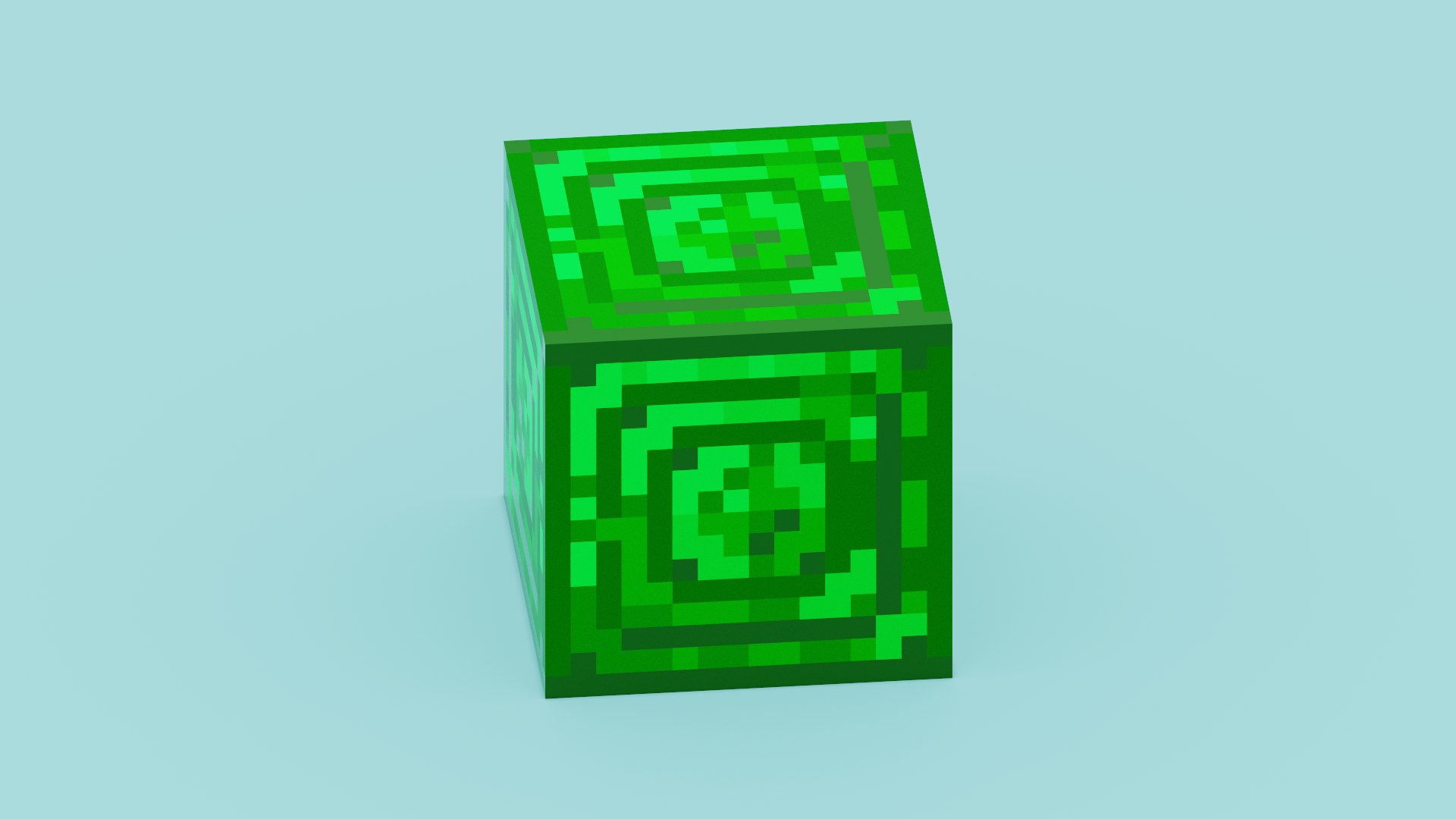 3D Minecraft Emerald Block - TurboSquid 2070124