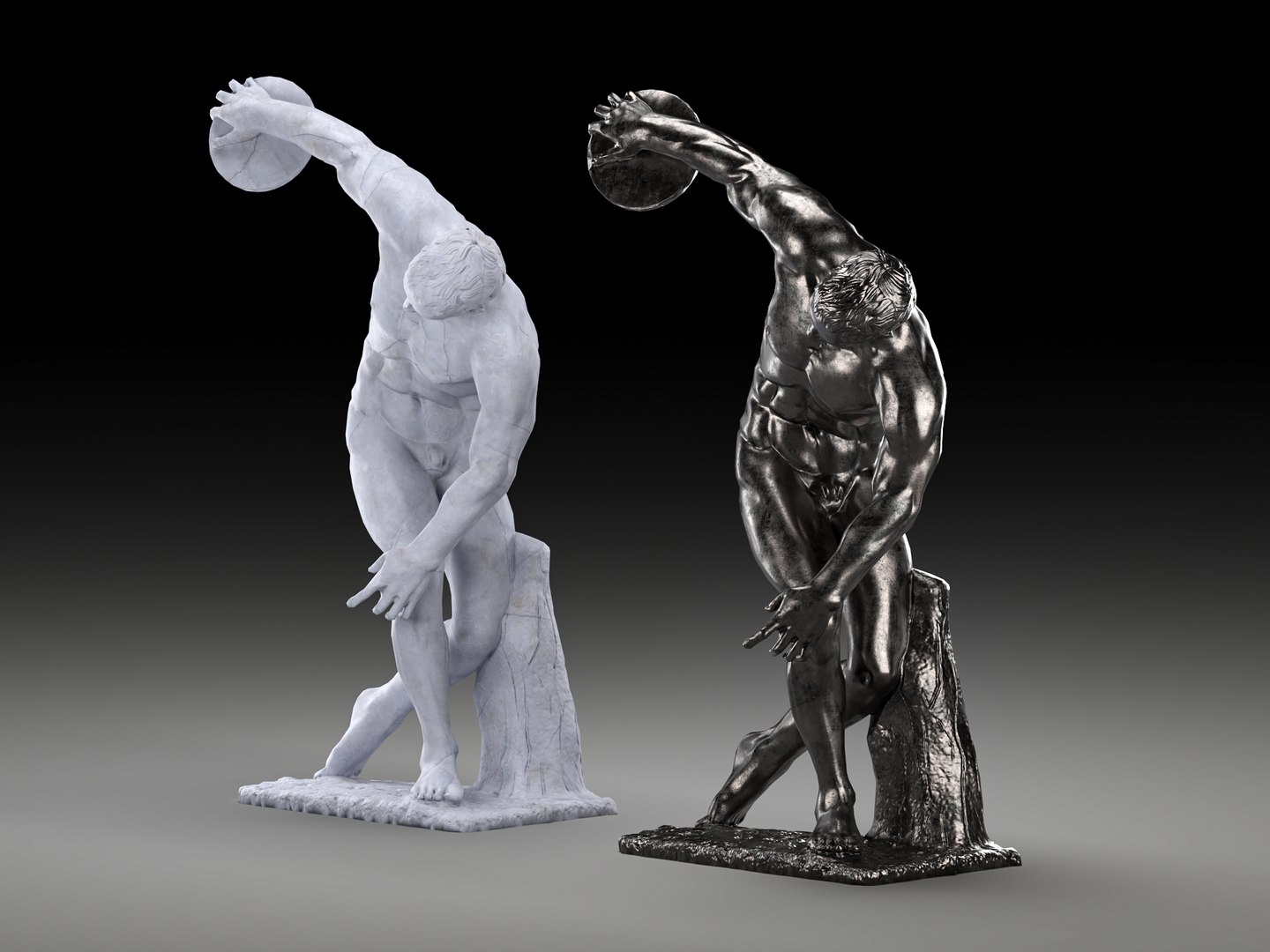 Discobolus Of Myron 3D Model - TurboSquid 2190281