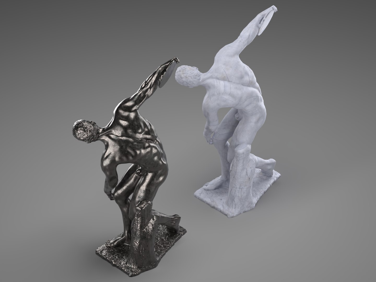 Discobolus Of Myron 3D Model - TurboSquid 2190281