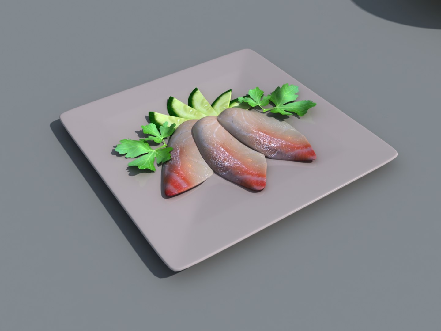 3ds max food pizza sushi
