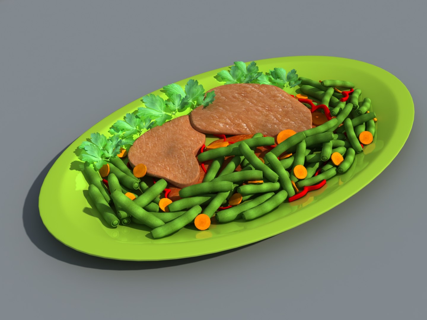 3ds max food pizza sushi