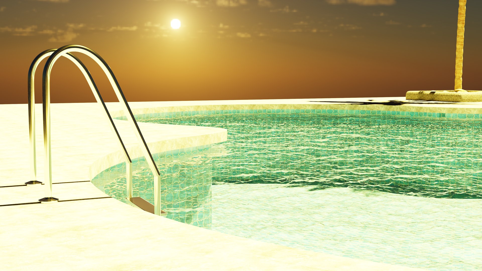 Backyard Pool 3D Model - TurboSquid 2236051