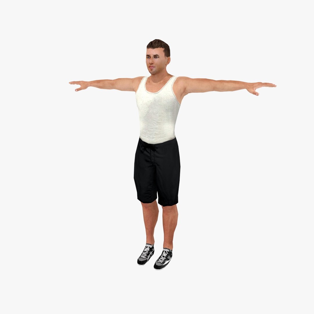 Bodybuilder Boy Rigged 3ds
