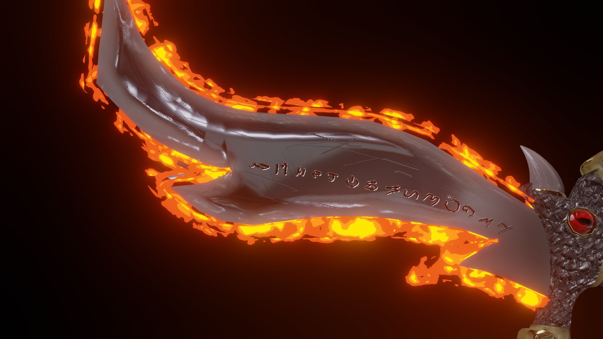 3D Fire Dragon Sword - TurboSquid 2079611