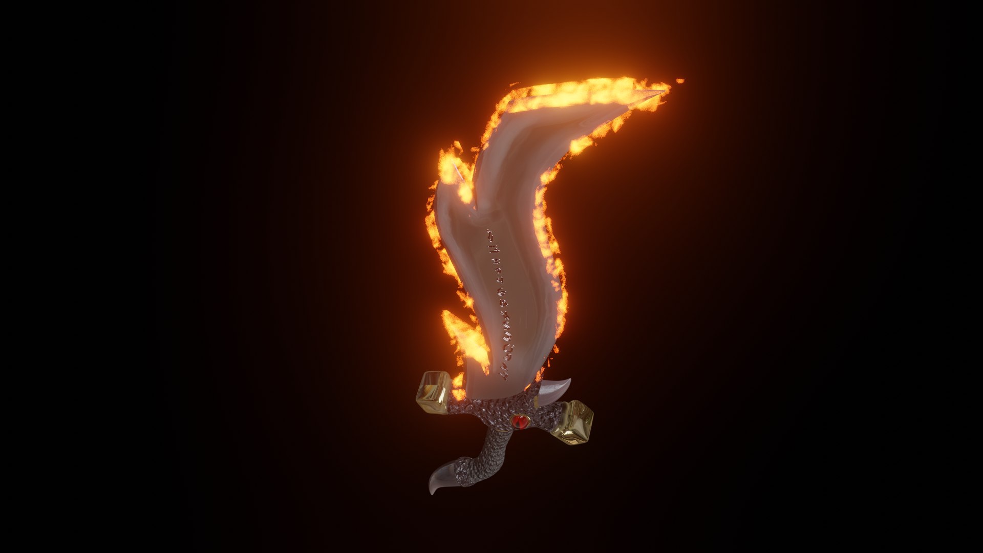 3D Fire Dragon Sword - TurboSquid 2079611