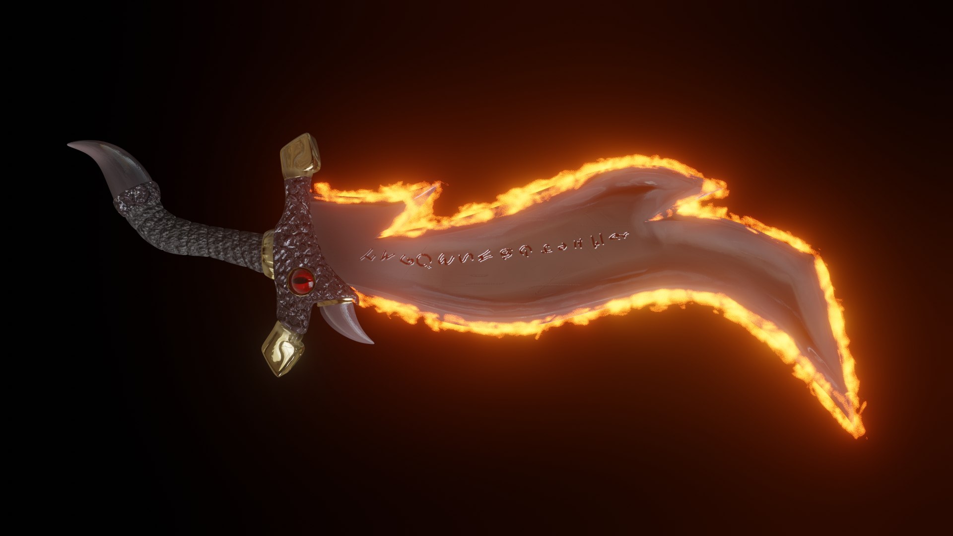 3D Fire Dragon Sword - TurboSquid 2079611