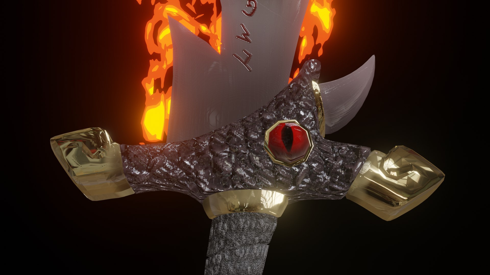 3D Fire Dragon Sword - TurboSquid 2079611