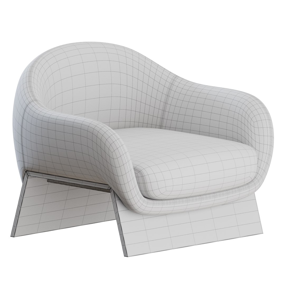 Boolean Armchair By Bonaldo 3D Model - TurboSquid 2246090