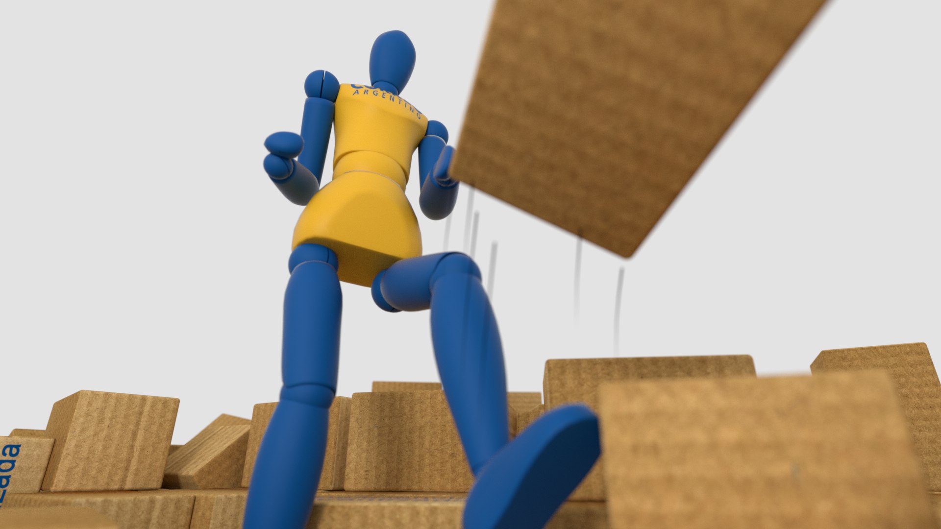 3D meme post office kick model - TurboSquid 1552244