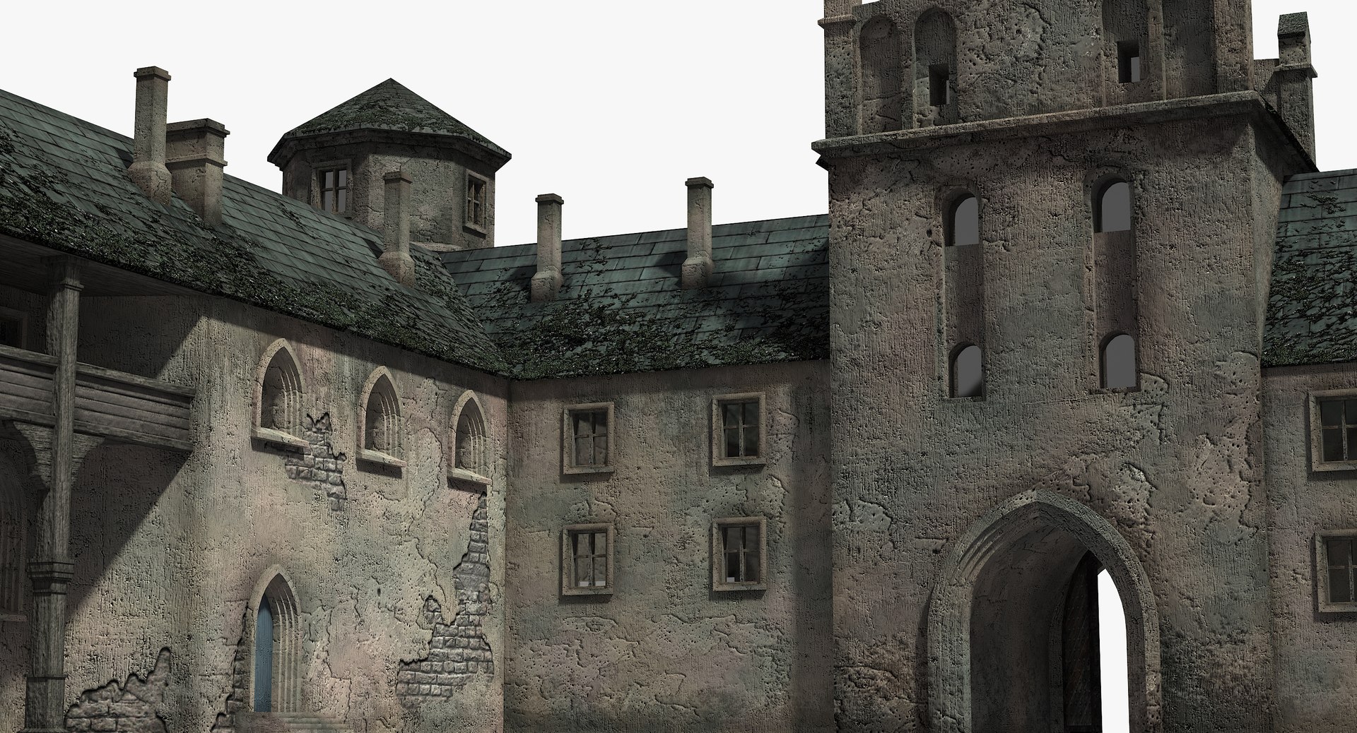 3d Model Gothic Castle