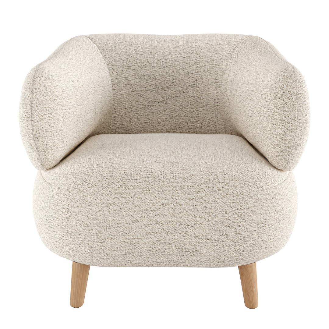 Armchair Luisa model - TurboSquid 2157714