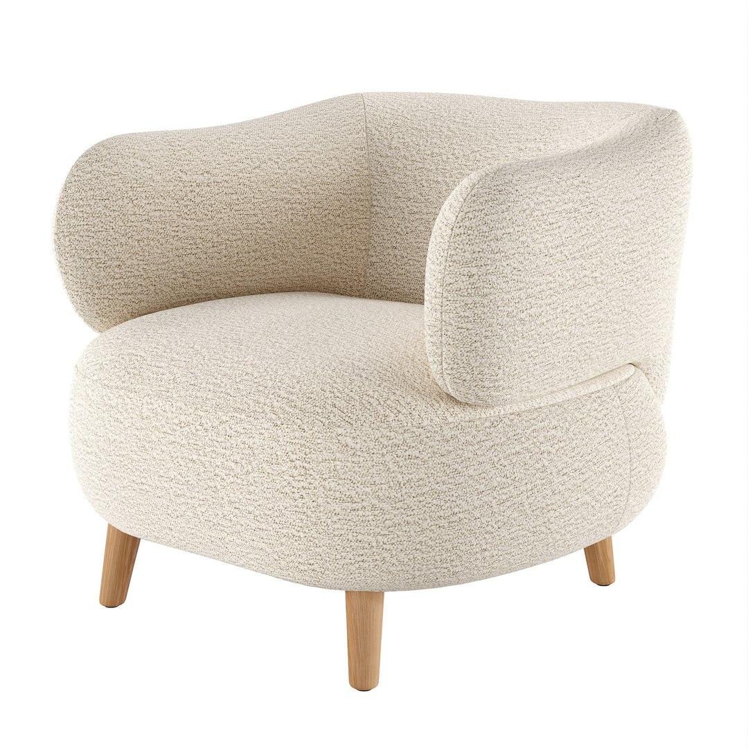 Armchair Luisa model - TurboSquid 2157714