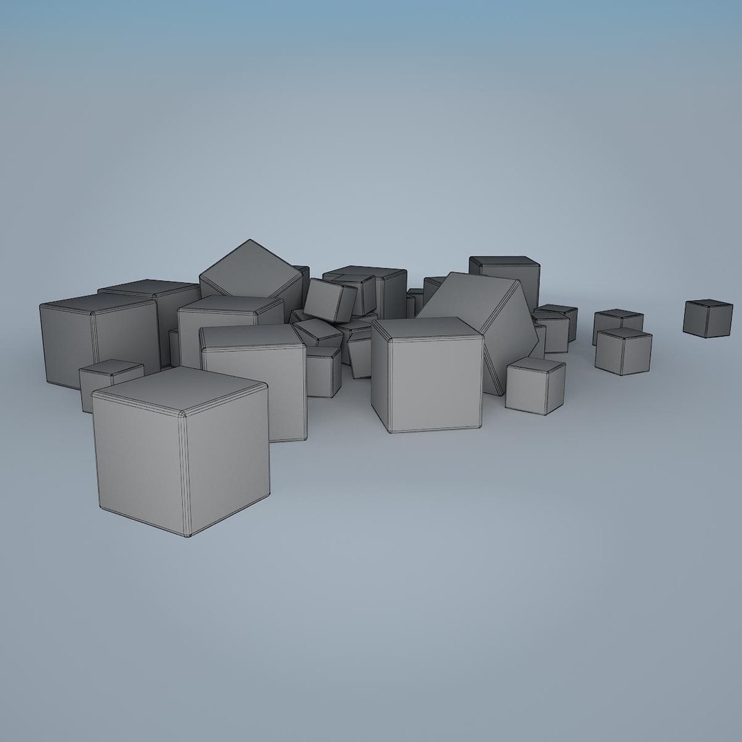 Alphabet Number Cube 2 3d Model