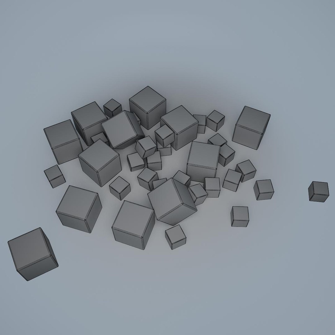 Alphabet Number Cube 2 3d Model