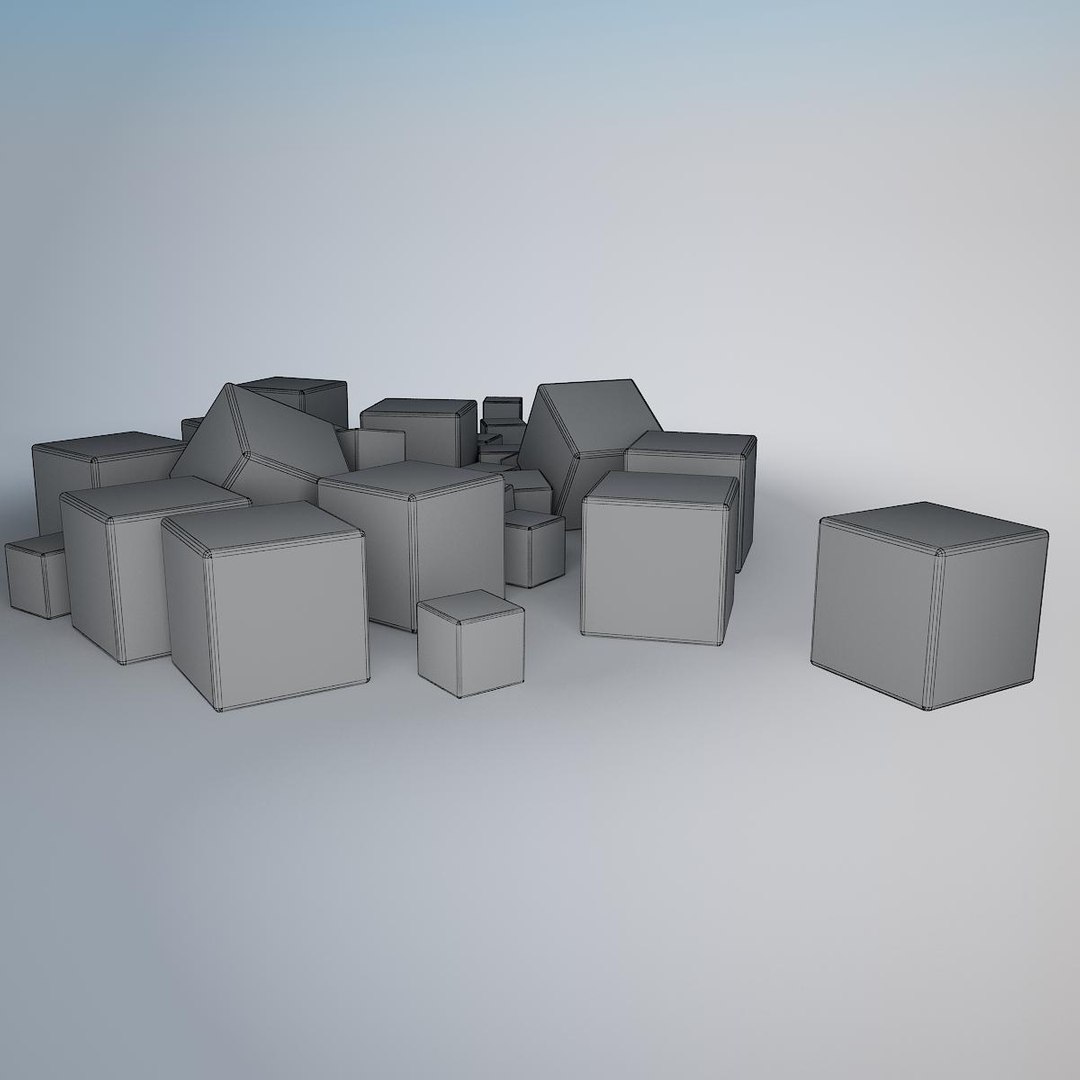 Alphabet Number Cube 2 3d Model