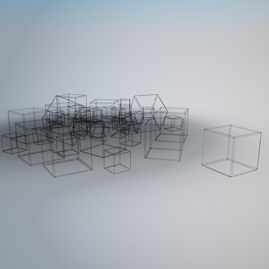 Alphabet Number Cube 2 3d Model