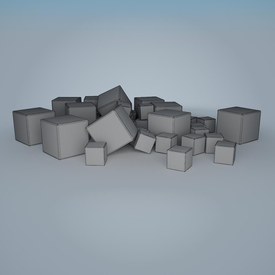 Alphabet Number Cube 2 3d Model