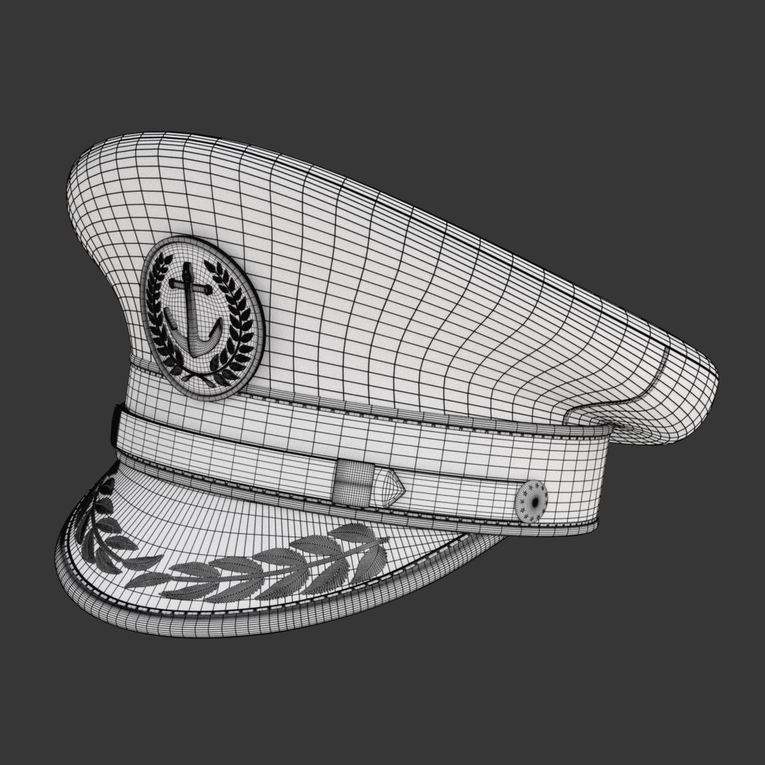 3D cap captain hat - TurboSquid 1303633