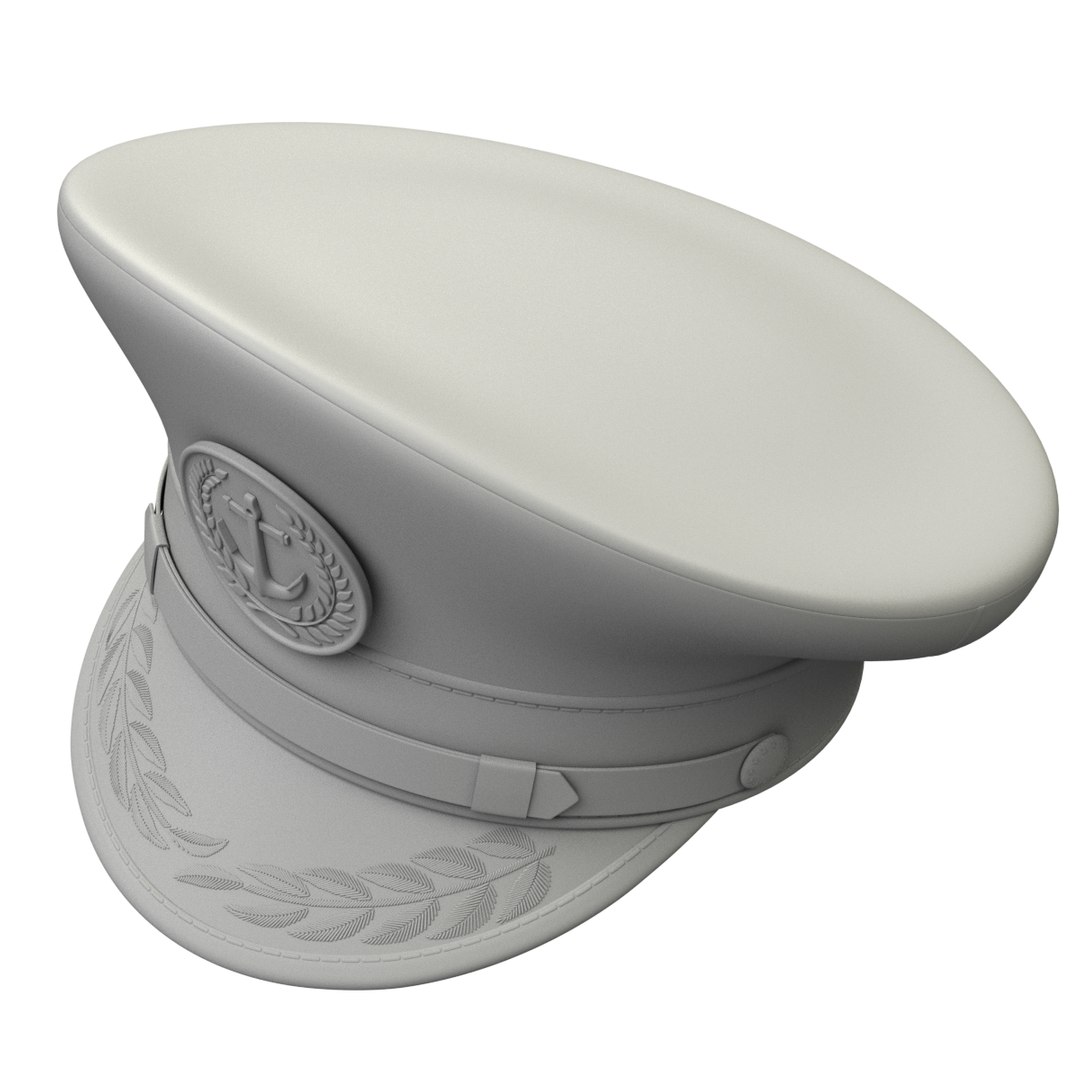 3D Cap Captain Hat - TurboSquid 1303633