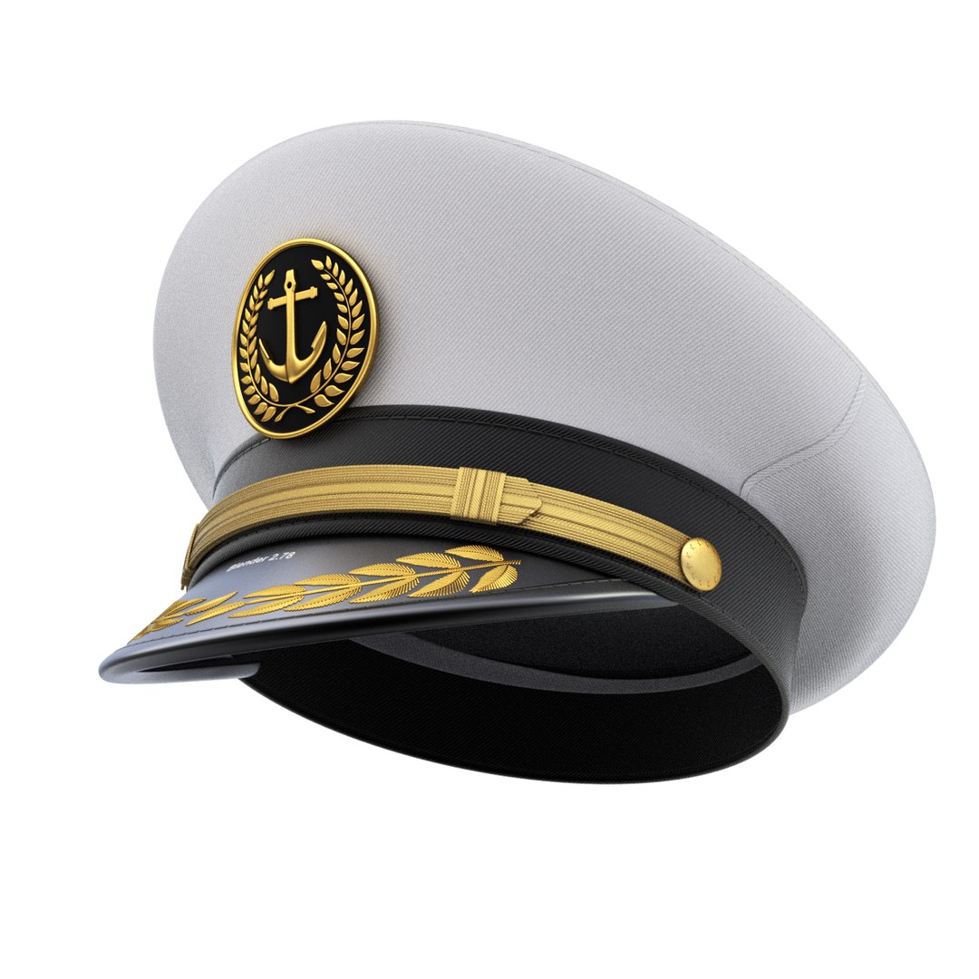 3D Cap Captain Hat - TurboSquid 1303633