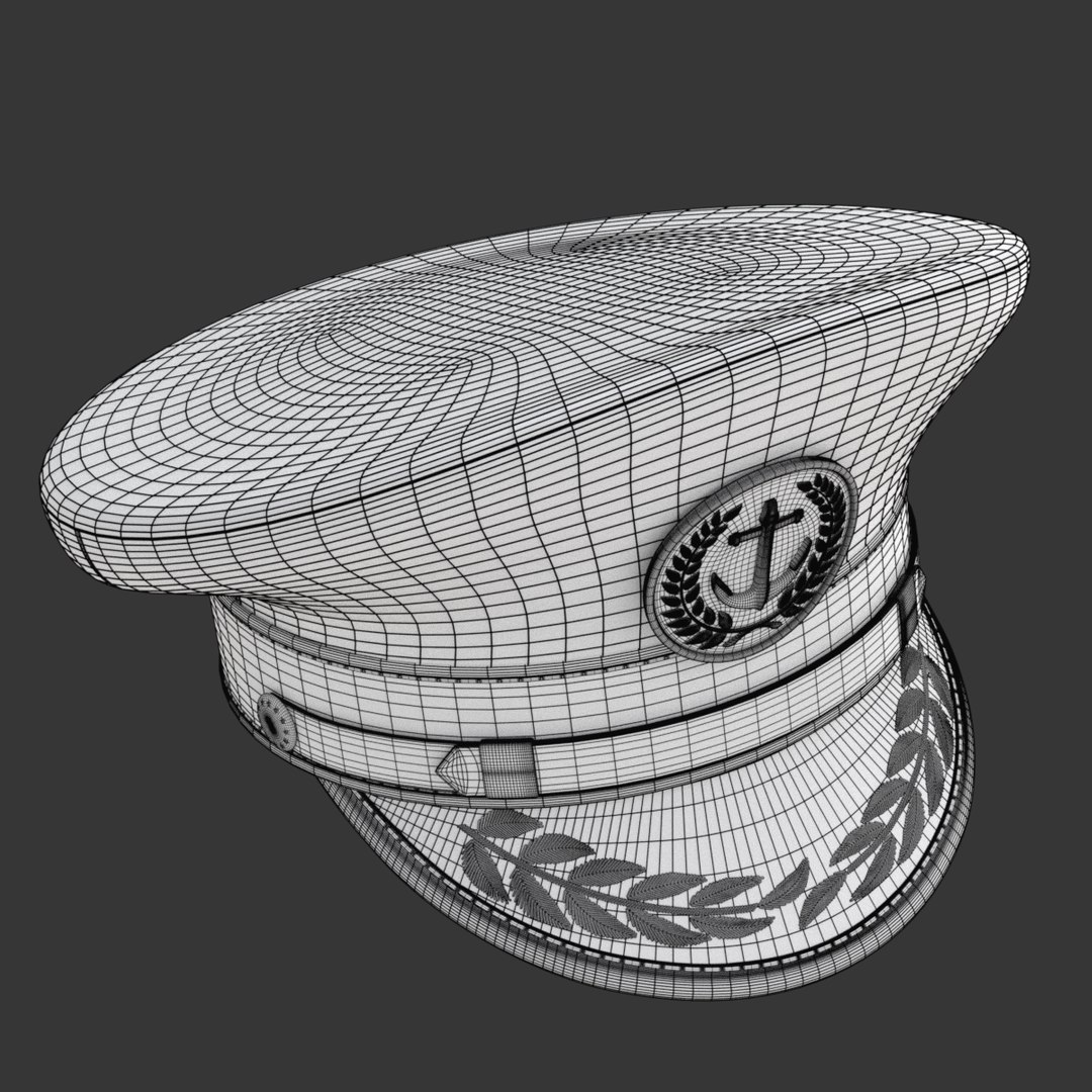 3D cap captain hat - TurboSquid 1303633