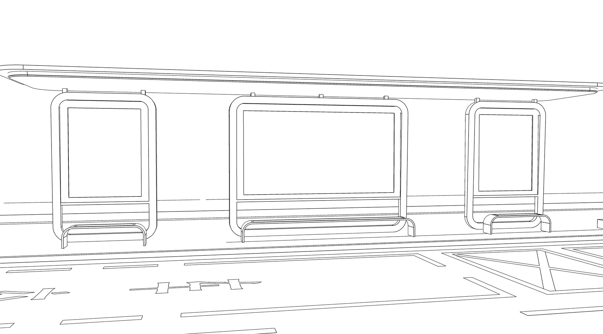 Bus Stop Collections -B2 3D Model - TurboSquid 2465027