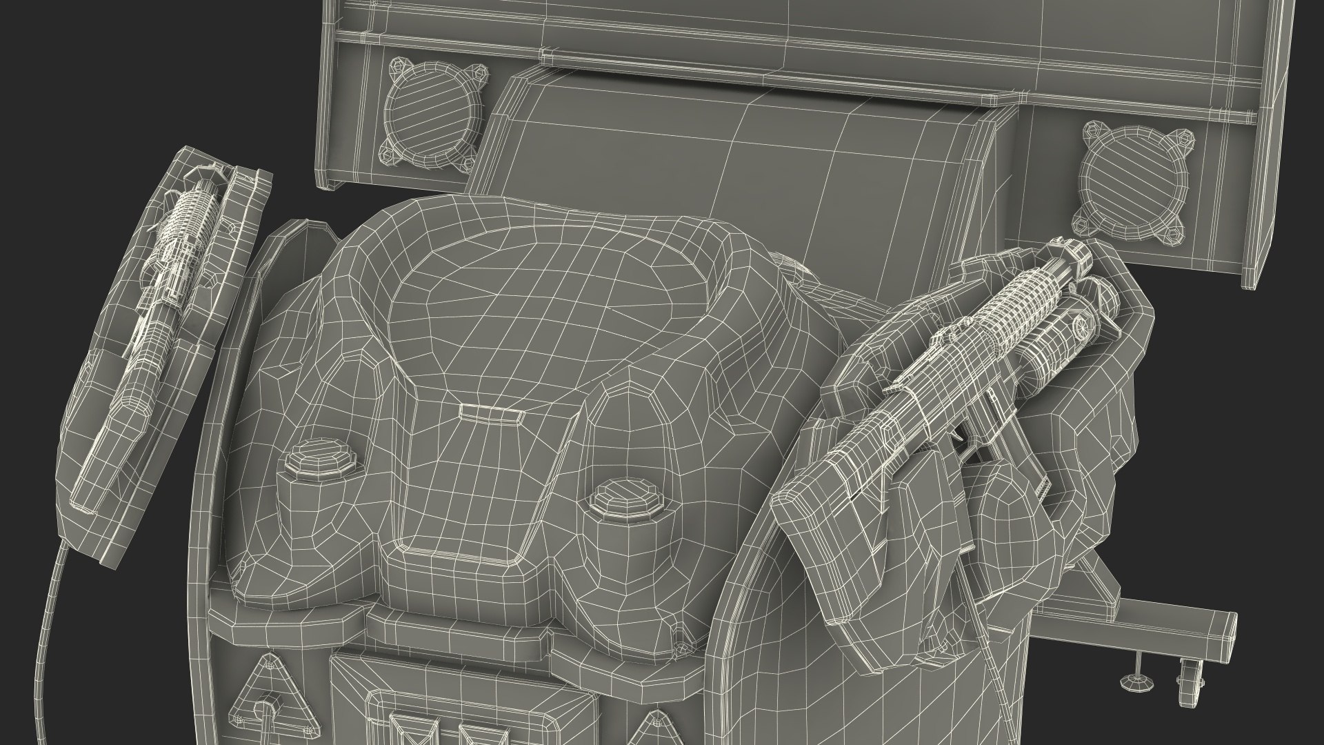 Cosmic Arcade Game Machine On State Rigged 3D model - TurboSquid 2112862